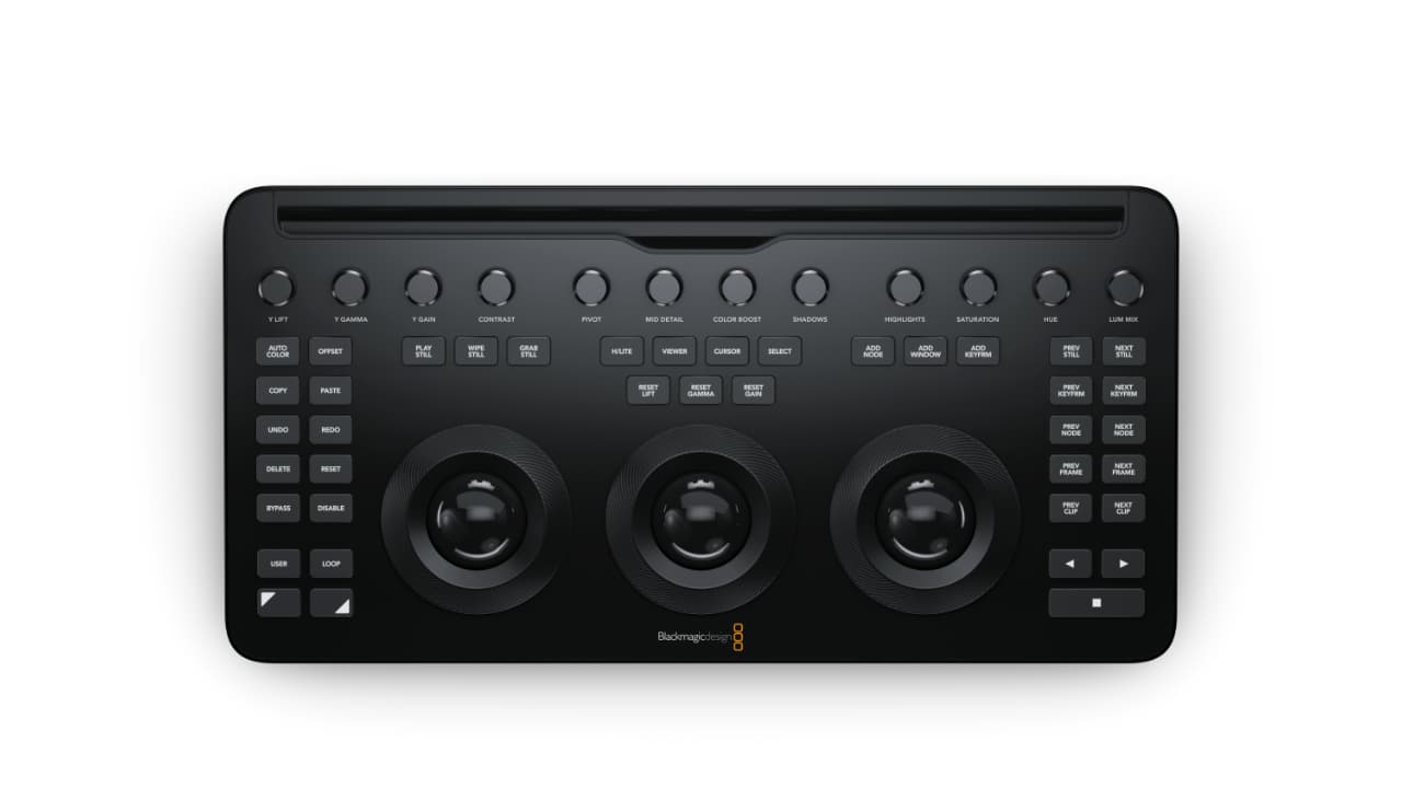 The DaVinci Resolve Micro Color Panel, a new and more affordable ...