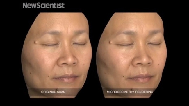 Ultra-realistic CGI skin gives detail to every pore