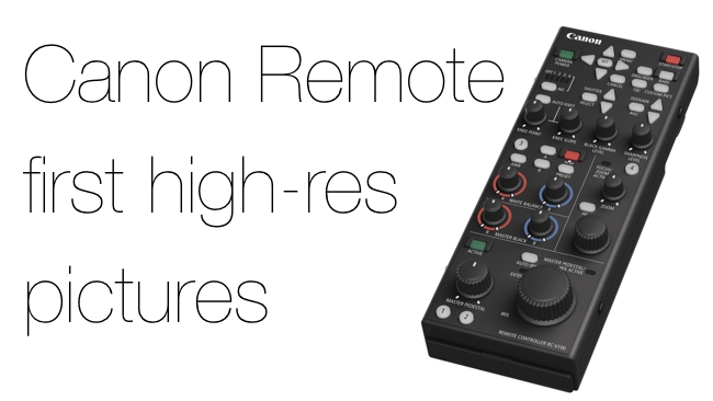 Just in: High Resolution images of the new Canon Remote Control (RC-V100)