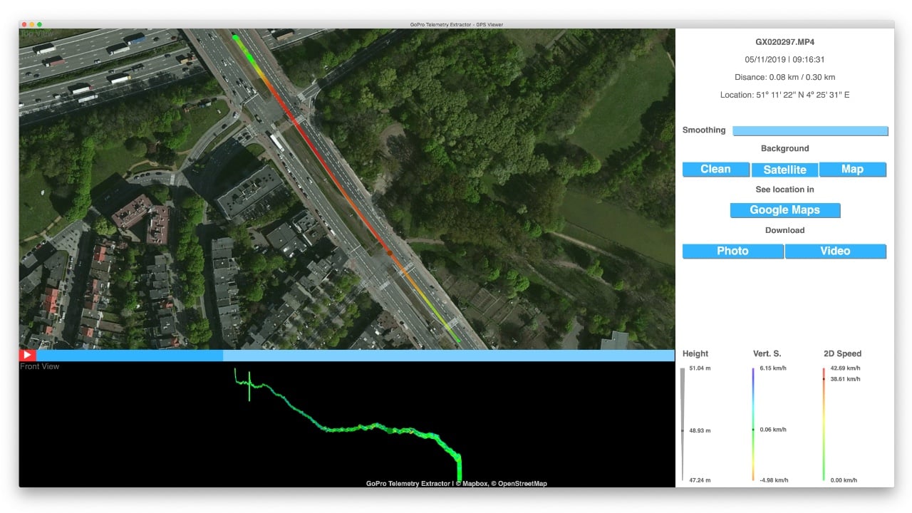 GoPro Telemetry Extractor lets you do cool stuff