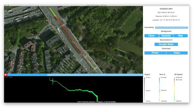 GoPro Telemetry Extractor lets you do cool stuff