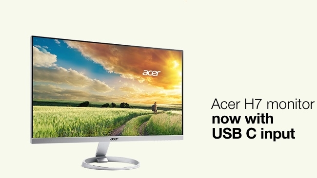 New Acer monitor includes USB C port
