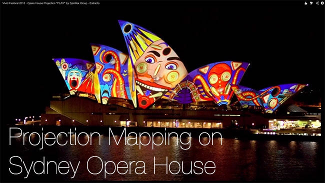 Projection Mapping on Sydney Opera House
