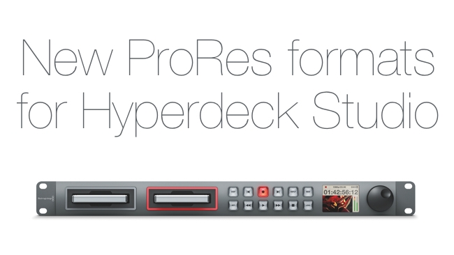 Blackmagic Hyperdeck studio gets new ProRes formats for longer record times