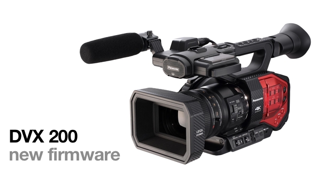 New firmware and explanatory video for the DVX 200