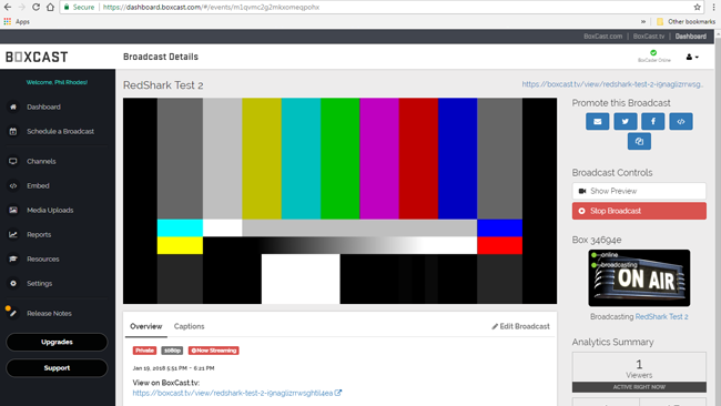BoxCaster - a streaming system with simplicity at its core