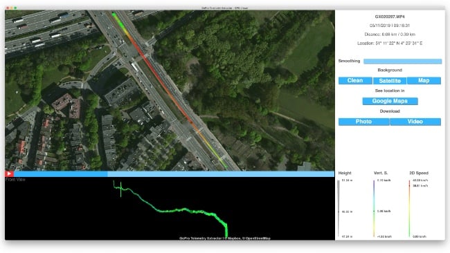 GoPro Telemetry Extractor lets you do cool stuff