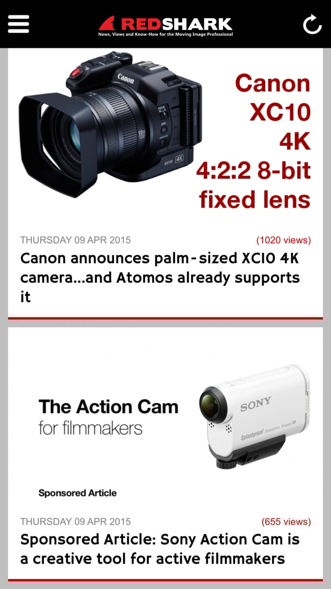 Download the new RedShark App for IOS and Android