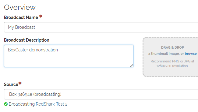 BoxCaster - a streaming system with simplicity at its core