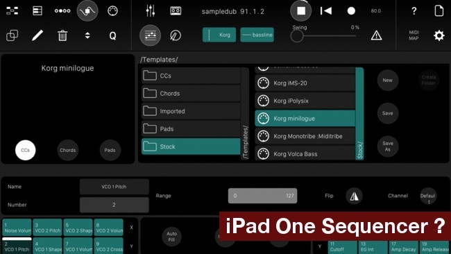 A sequencer so light that it runs on an iPad one