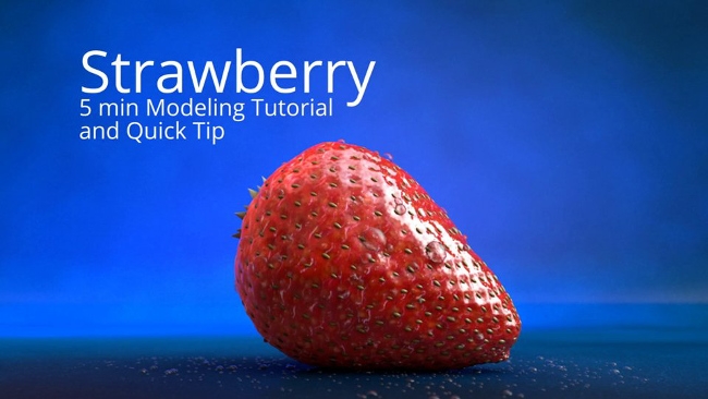 How to make a realistic CGI strawberry in 5 minutes