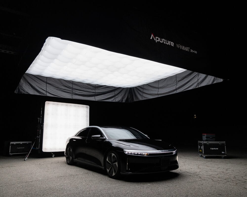 Aputure unveils INFINIMAT lighting system - with airbags