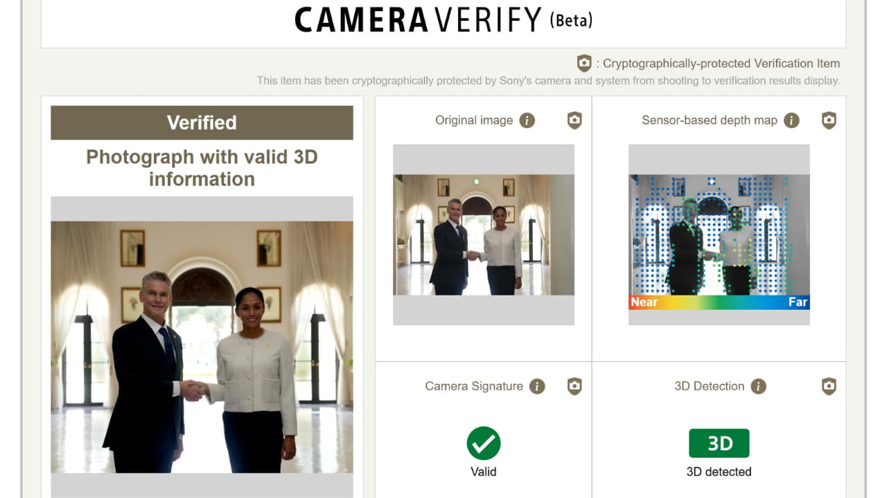 Sony battles AI slop and disinformation with beta release of Camera Verify